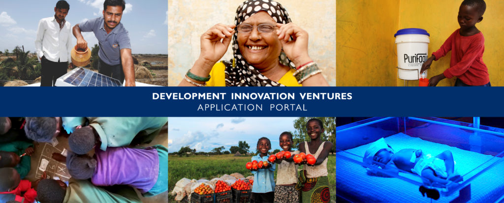 2019 USAID – Development Innovation Ventures Innovation Program ...